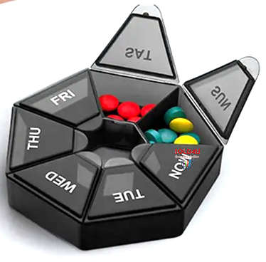 Containers - Seven Compartment Pill Storage Box 7 Days was sold for 39. ...