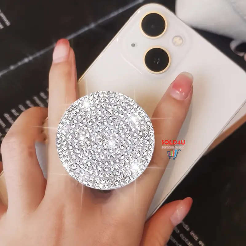 Cradles, Mounts & Stands - Glitter Push-Pull Mobile Phone Holder ...