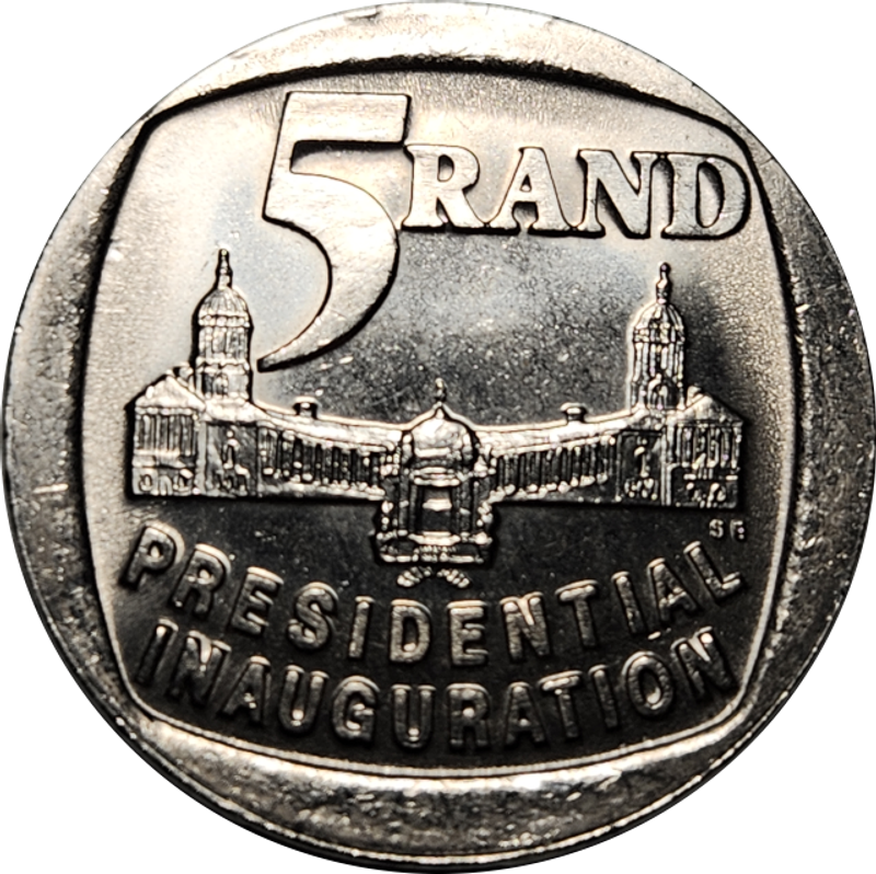Inauguration R5 - 5 (FIVE) RAND - Presidential Inauguration - 1994 ...