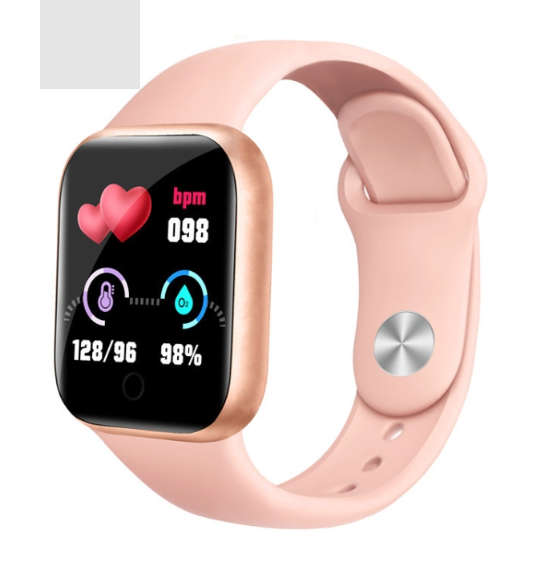 Smart Watches - FitPro Pink Silicone Strap 1.44-Inch Touch Screen Multi ...