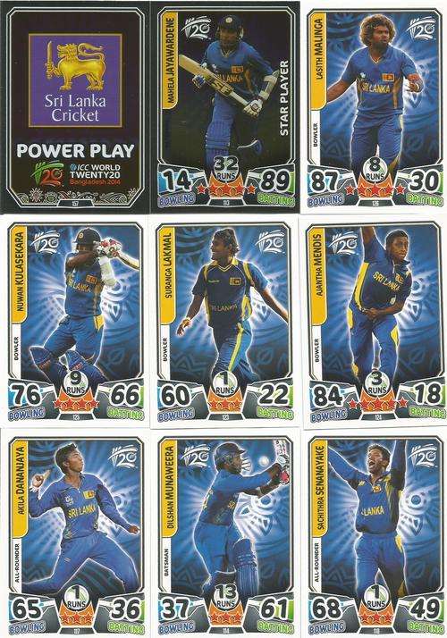 Trading Cards - ICC CRICKET T20 WORLD CUP 2014 - SRI LANKA - COMPLETE ...