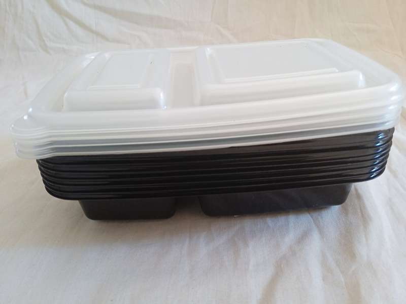 Containers - SET OF 7 MEAL PREP CONTAINERS WITH TWO COMPARTMENTS EACH ...