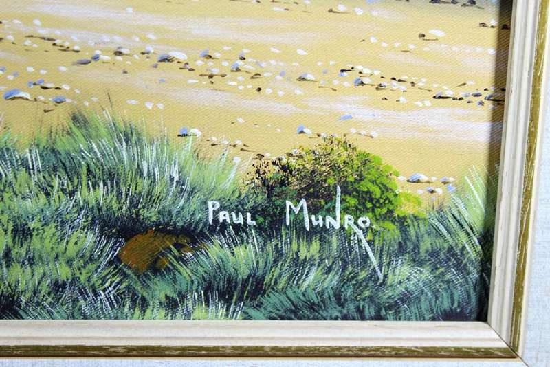 Paintings - Paul Munro - Cape Farm Scene and mountains - Investment art ...