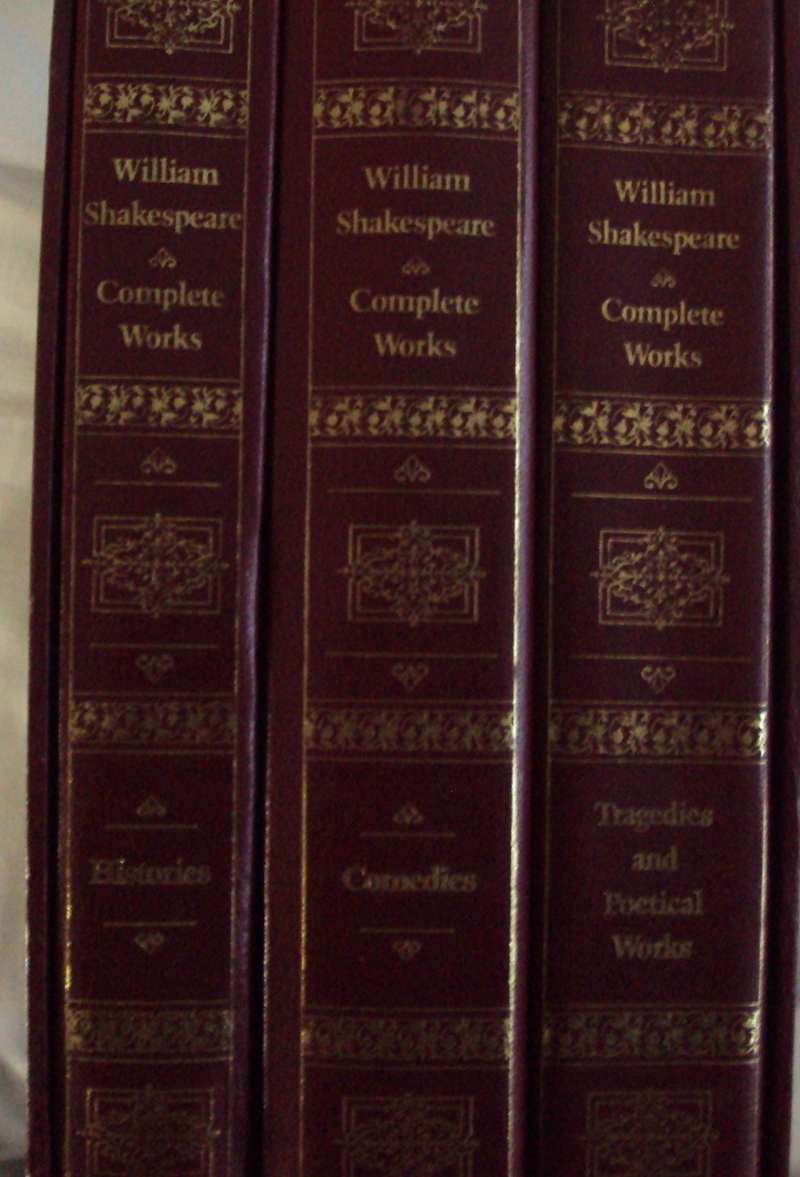Classic Fiction - William Shakespeare Complete Works - Leather Bound 3 ...
