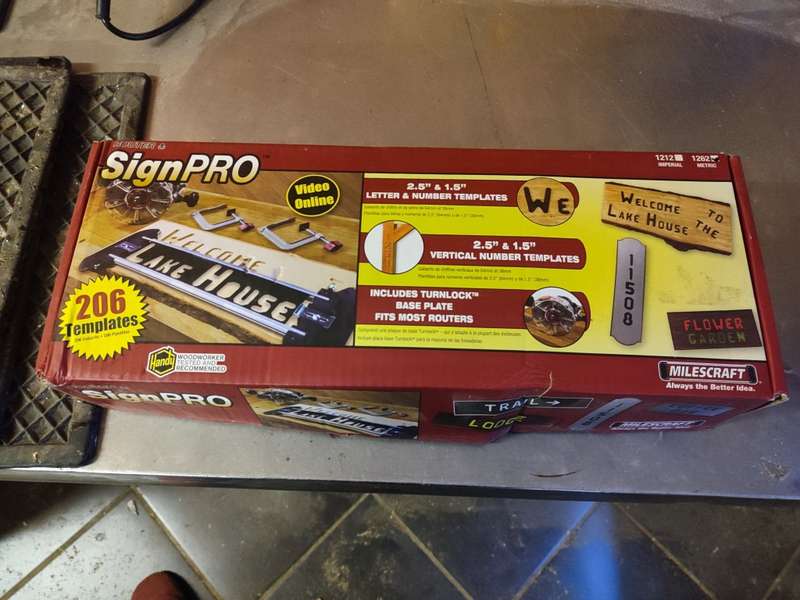 Other Tools - Milescraft Sign Pro Sign Making Router Jig was sold for ...