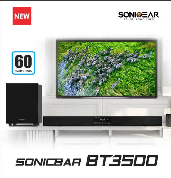 Sound Bars - SonicGear SonicBar BT-3500 Soundbar with Subwoofer for ...