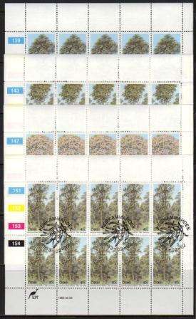 Ciskei - CISKEI 1983 INDIGENOUS TREES SET OF 4 USED (CTO) FULL SHEETS ...