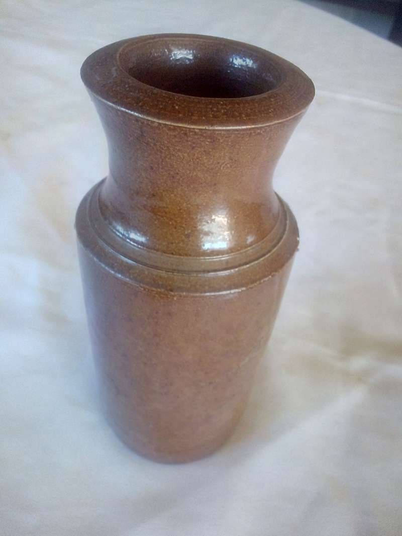 Stoneware - Antique Oven Baked Clay Ink Bottle Glazed for sale in ...