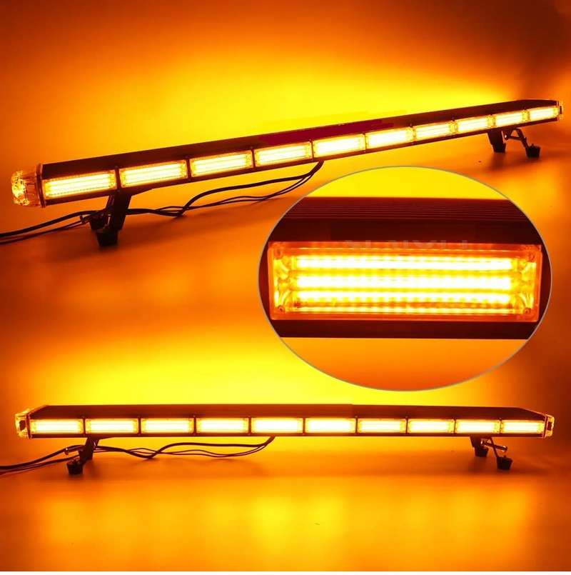 Neon & LED Lights - Construction Vehicle Roof Top Amber Orange COB LED ...