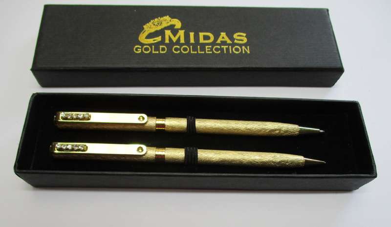 Stationery - Midas Gold Collection Pen Set - Ballpoint and pencil for sale in Cape Town (ID ...