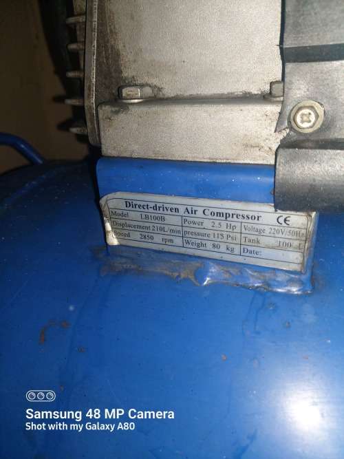 Compressors - Mac Afric 100 litre Direct Air Driven Compressor was sold ...