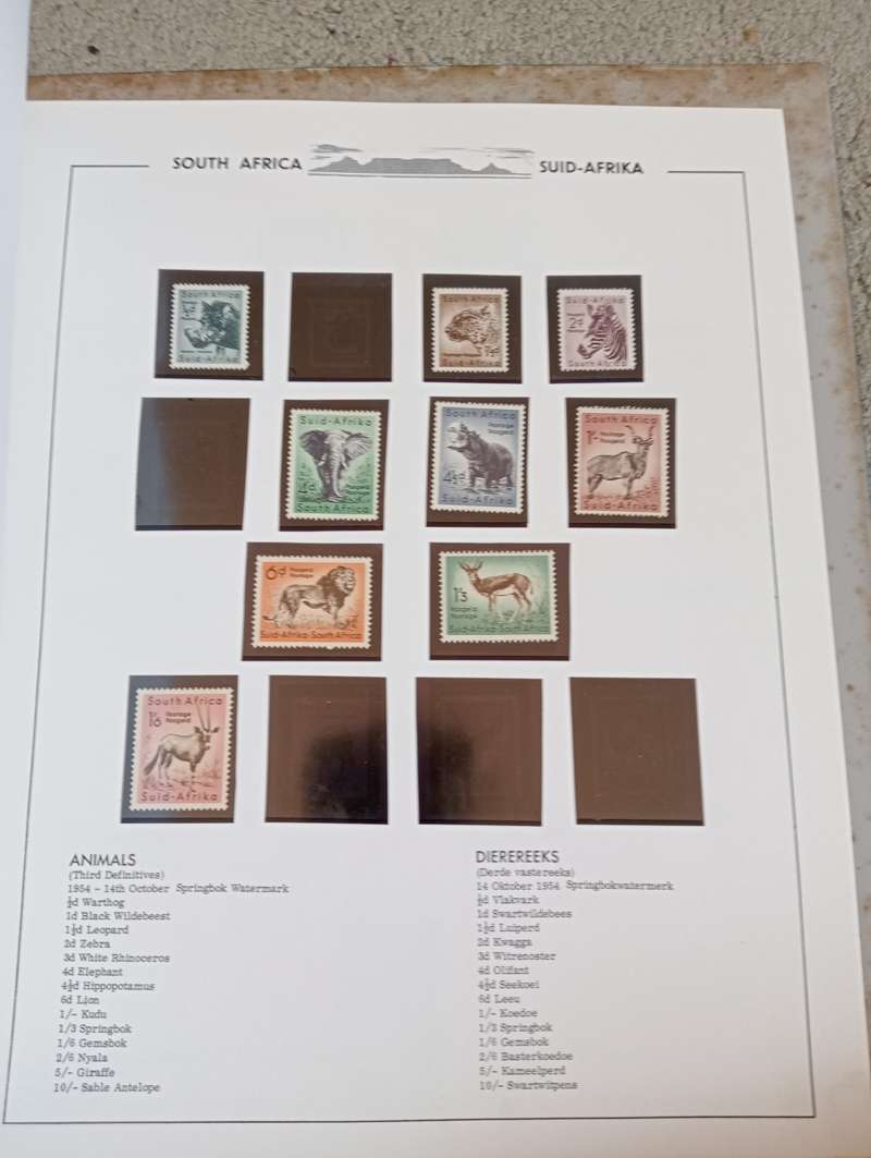 Union of South Africa - UNION/ RSA PRE-PRINTED ALBUM-MOST OF THE SPACES ...