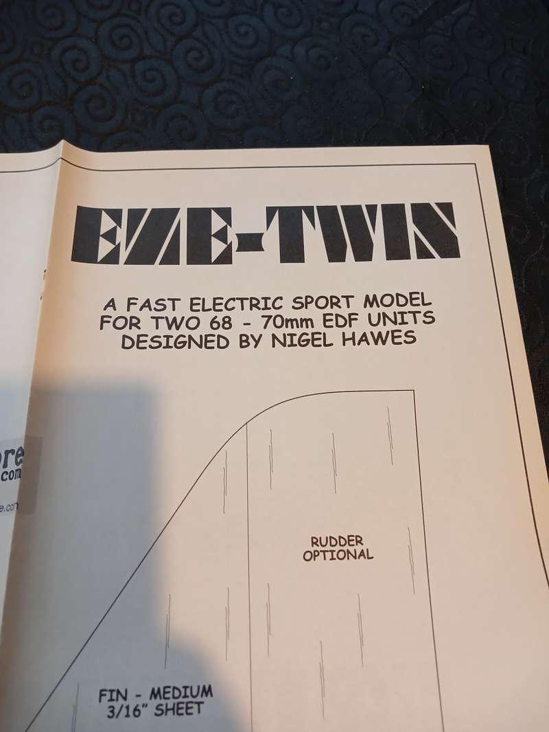 Aircraft & Spacecraft - Eze-Twin designed by Nigel Hawes: Plan ...