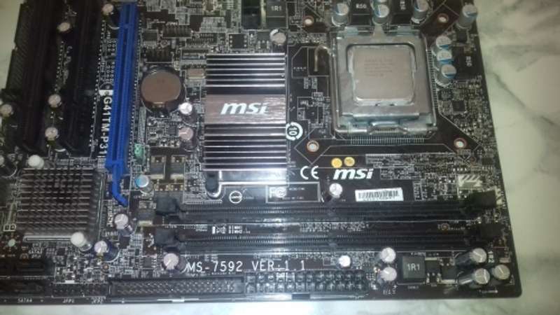 Motherboard & CPU Bundles - MSI G41TM-P31 MS-7592 VER 1.1 LGA775 ...
