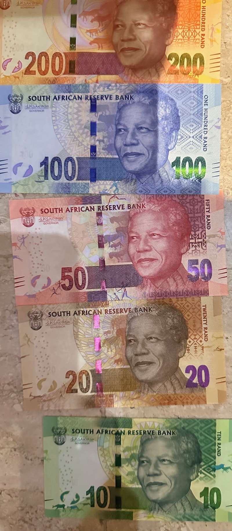 L Kganyago - L Kganyago - 1st Issue - Mandela Bank notes UNC with ...