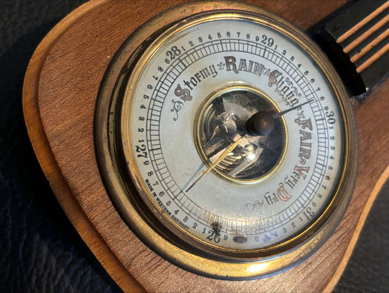Barometers & Thermometers - ANTIQUE BAROMETER (READ DESCRIPTON) was ...