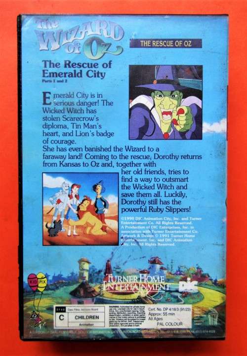 Other Collectable Toys - 1991 The Wizard of Oz - Animated Series VHS ...