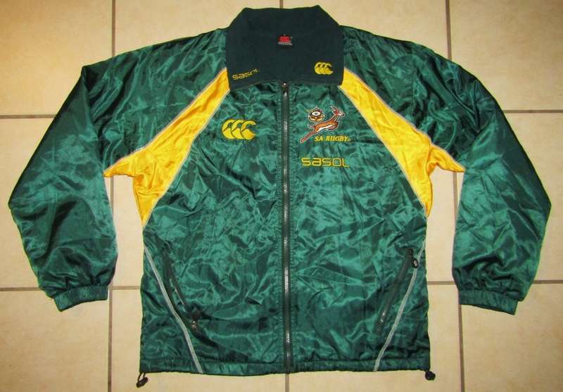 Sporting Memorabilia - Old Springbok Rugby Tracksuit Jacket - Small ...