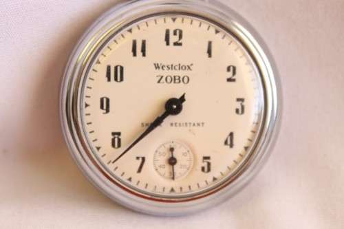 Pocket Watches - A gorgeous antique Canadian made Westclox Zobo chrome ...