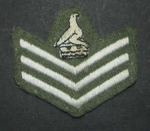 International Badges & Insignia - Zimbabwe - Staff Colour Sergeant Rank ...