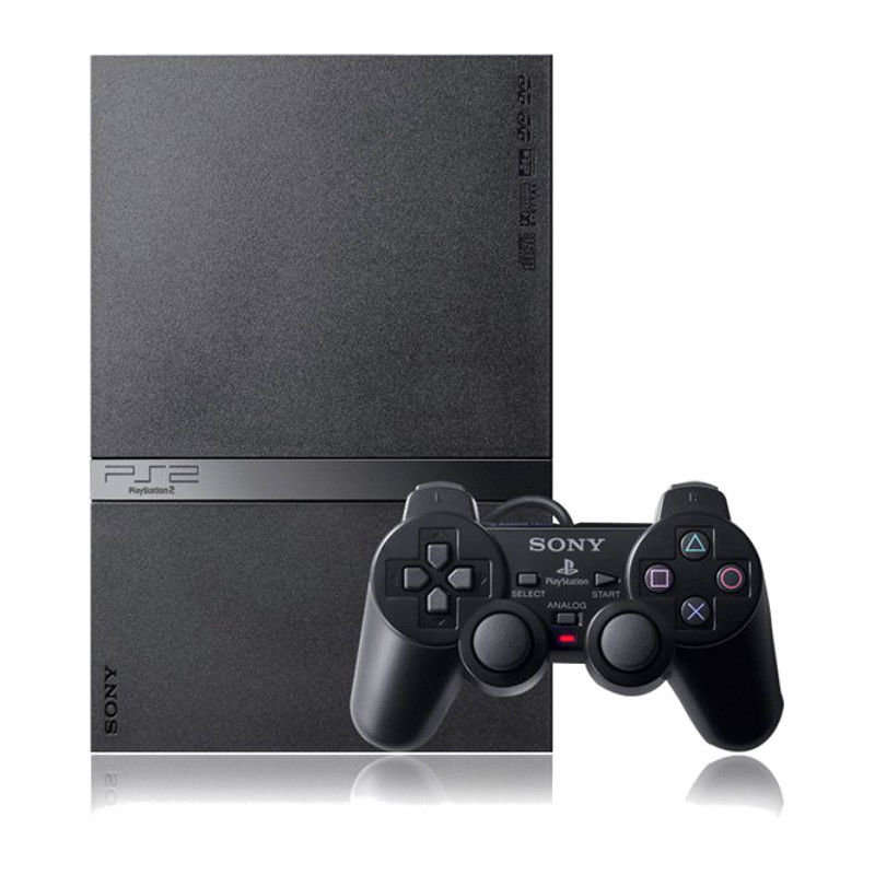 PlayStation - PS2 BLACK SLIM CONSOLE PAL MODEL SCPH-77004 WITH ...
