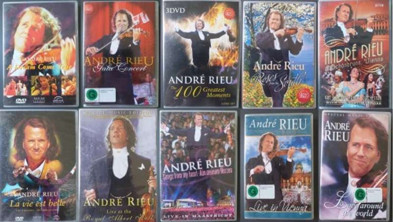 Classical - 10 DVDs Andre Rieu sold as a collection (including one 3 ...