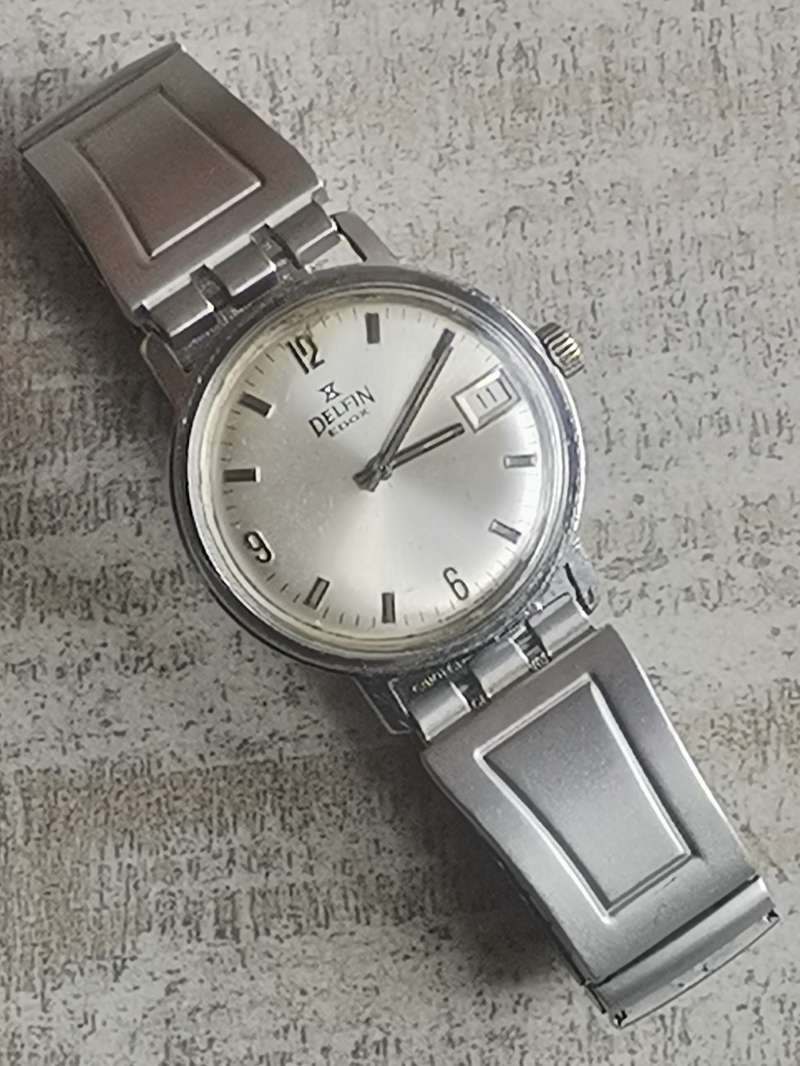 Men's Watches - VINTAGE MENS DELFIN EDOX 17 JEWELS WATCH IN EXCELLENT ...