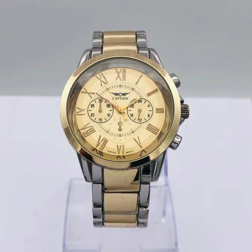 Men's Watches - *CAPTAIN SWISS MADE TWO-TONE WATCH* R1 BIDS was sold ...