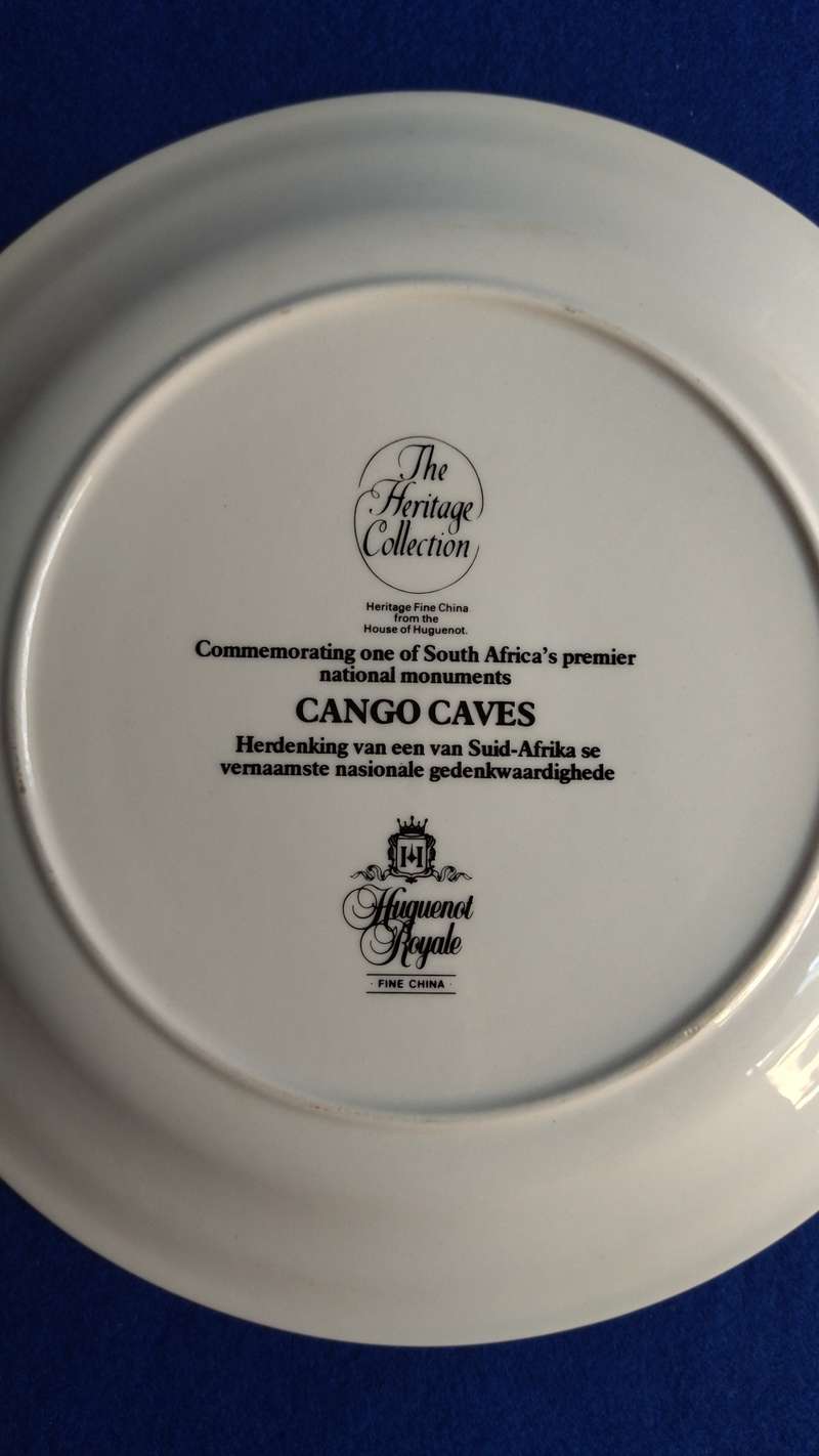 South African Porcelain - Cango Caves collectable plate - Heratige ...