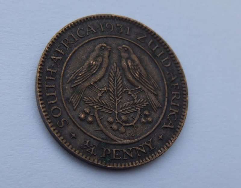 Quarter Penny - An awesome rare 1931 Quarter penny / farthing - South Africa / Zuid Afrika - Wow ...