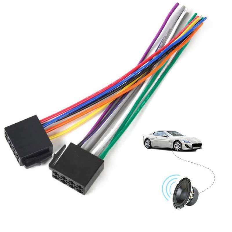 Audio Cables - Replacement Universal ISO Standard Wire Harness Female ...