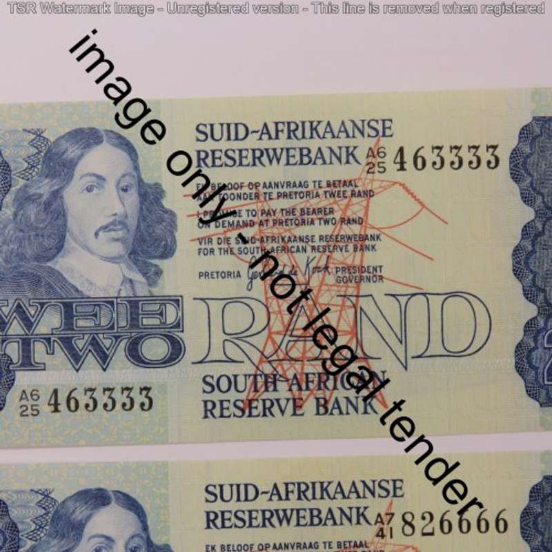 GPC de Kock - GPC de Kock 2nd issue R2 notes with 3333 and 6666 in ...