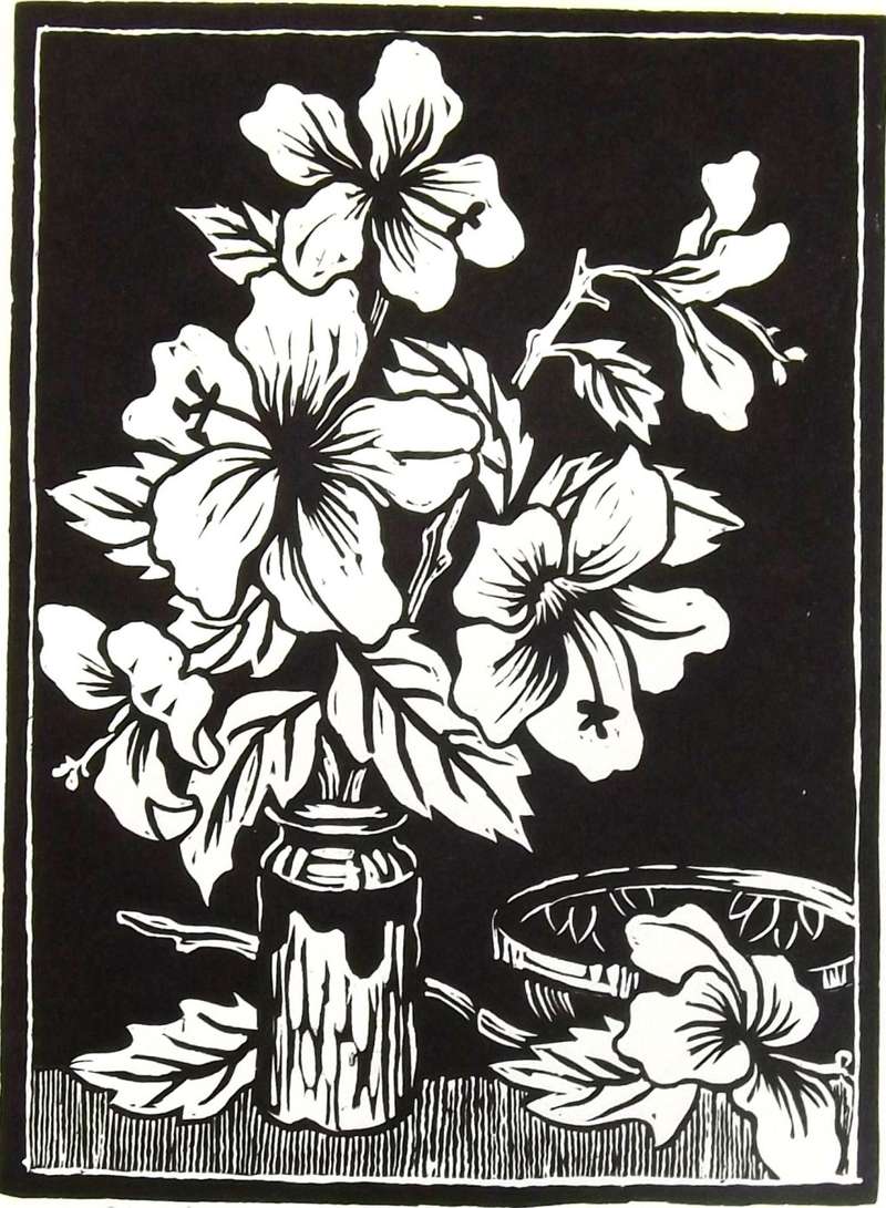 Limited Editioned Prints - GREGOIRE BOONZAIER HIBISCUS. Hand printed ...