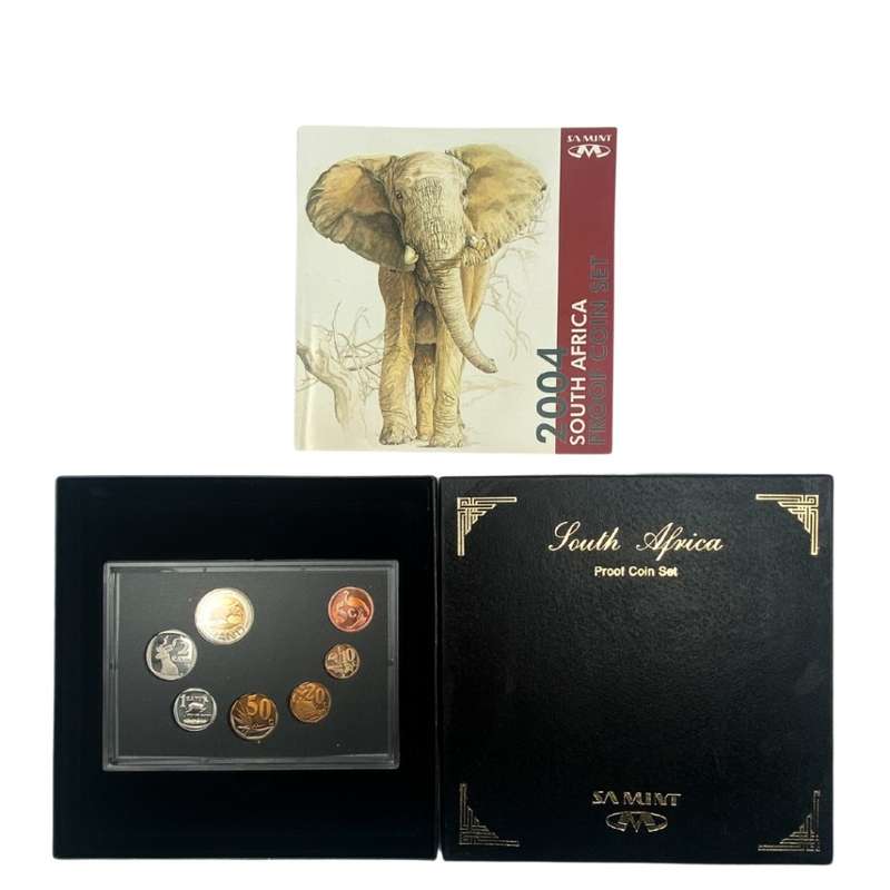 Proof Sets - 2004 South Africa Proof Coin Set in original mint box ...