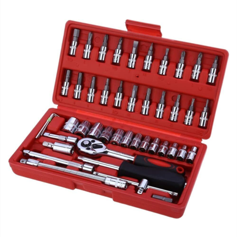 Tool Sets & Boxes - 46pcs quarter Inch Socket Set Auto Repair Tools ...