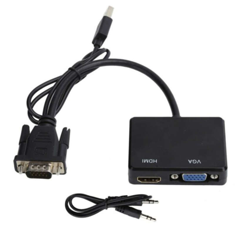 Video Cables & Adapters - VGA to VGA and HDMI Splitter With USB Cable ...