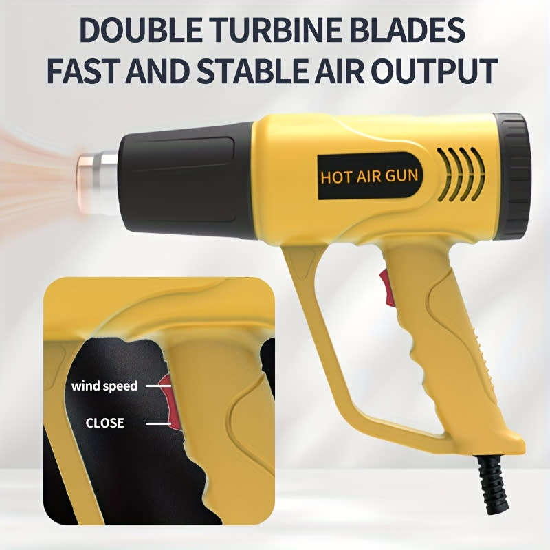 Spray Guns - Industrial Grade 2000W Handheld Heat Gun with Dual ...