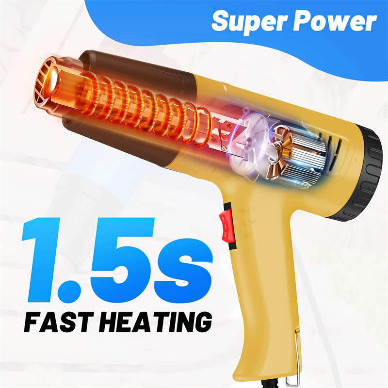 Spray Guns - Industrial Grade 2000W Handheld Heat Gun with Dual ...