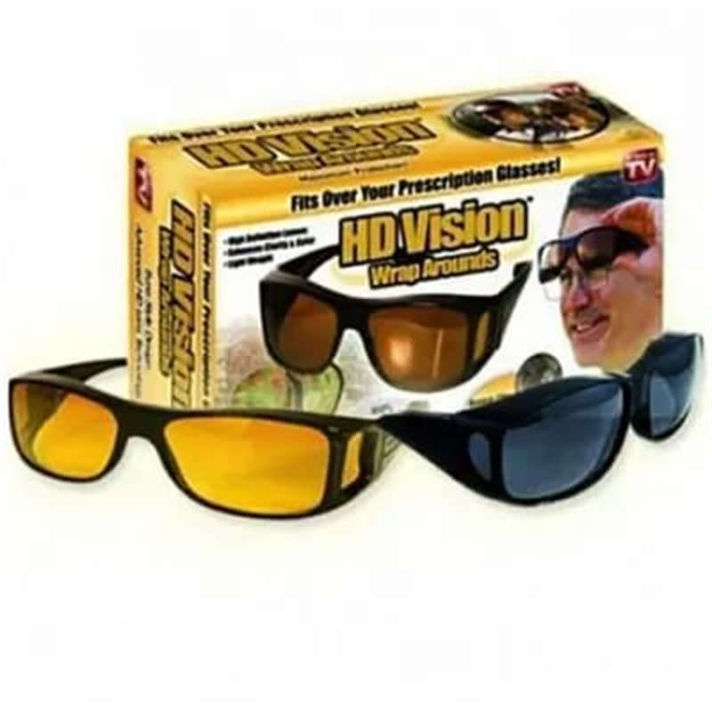 Eyewear - Night Vision Driving Anti-Glare Glasses HD Vision Wraparound ...