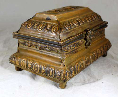 Other Ornaments - Hand Beaten Metal Box with Red Seeds - Act fast and ...