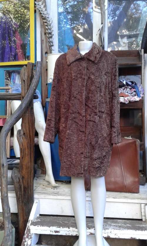 Jackets & Coats - Vintage 1960s Chocolat Brown Karakul Caracul Persian ...