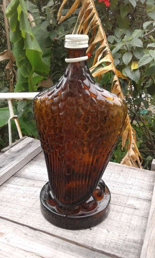 Bar Accessories - RARE Vintage Golden Eagle Malt Whiskey Glass Bottle ...