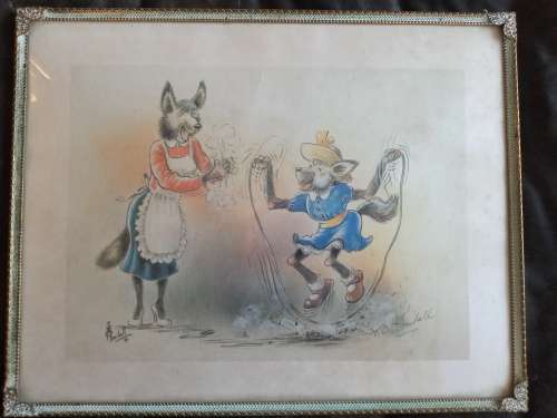 Limited Editioned Prints - Original Vintage Wolves Print By Thomas ...
