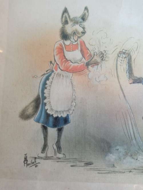 Limited Editioned Prints - Original Vintage Wolves Print By Thomas ...