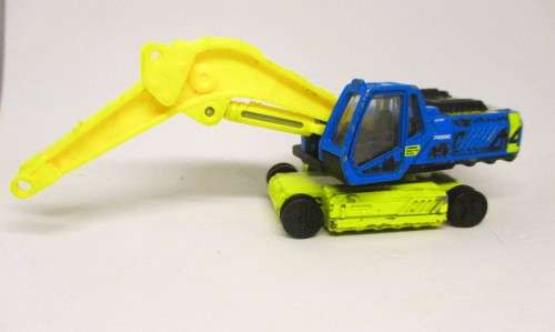 Models - Matchbox Working Rigs Construction Excavator, Blue/Yellow. No ...