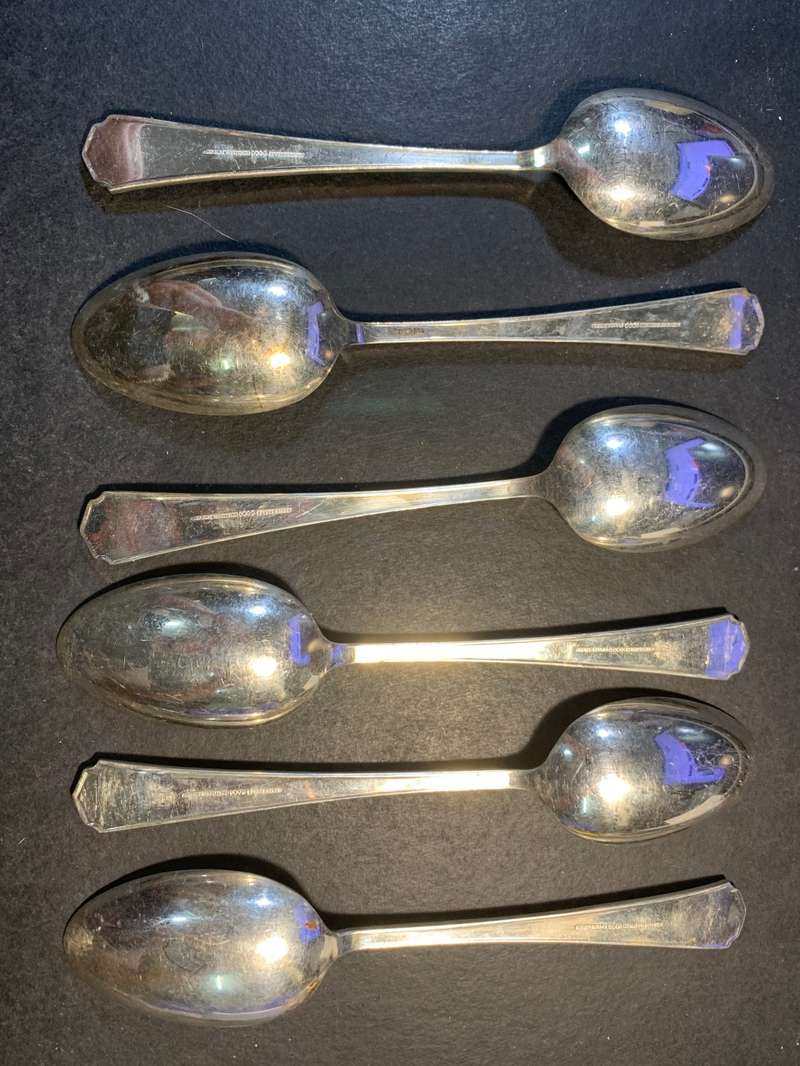 Silver - Set of 6 silver plate desert spoons for sale in Heidelberg (ID ...