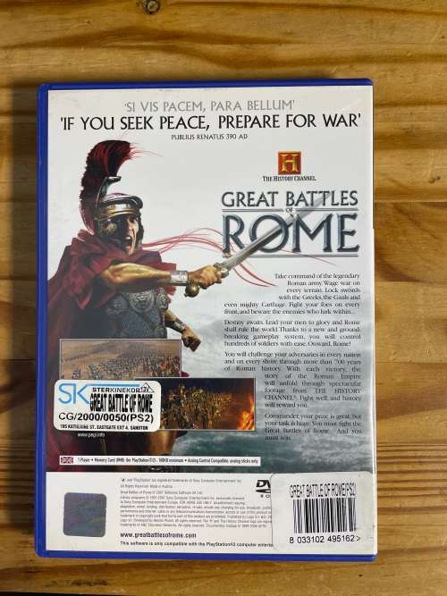Games - The History Channel: Great Battles of Rome(PS2) for sale in ...