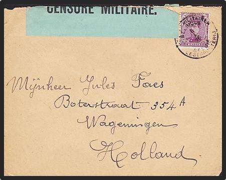 Belgium - Two x Rare Belgian WWI Censored Covers sent to `WAGENINGEN ...