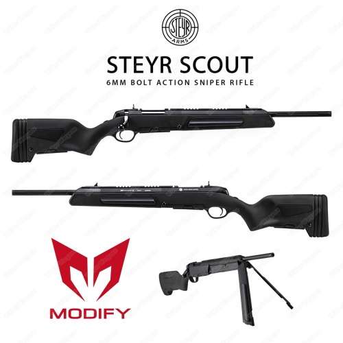 Airsoft Guns - Modify Steyr Scout Airsoft Bolt Action Sniper Rifle was ...