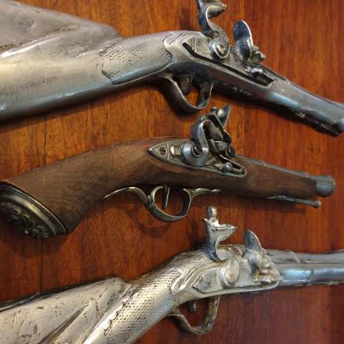 Other Antiques & Collectables - One Replica Flintlock Display Pistol ...